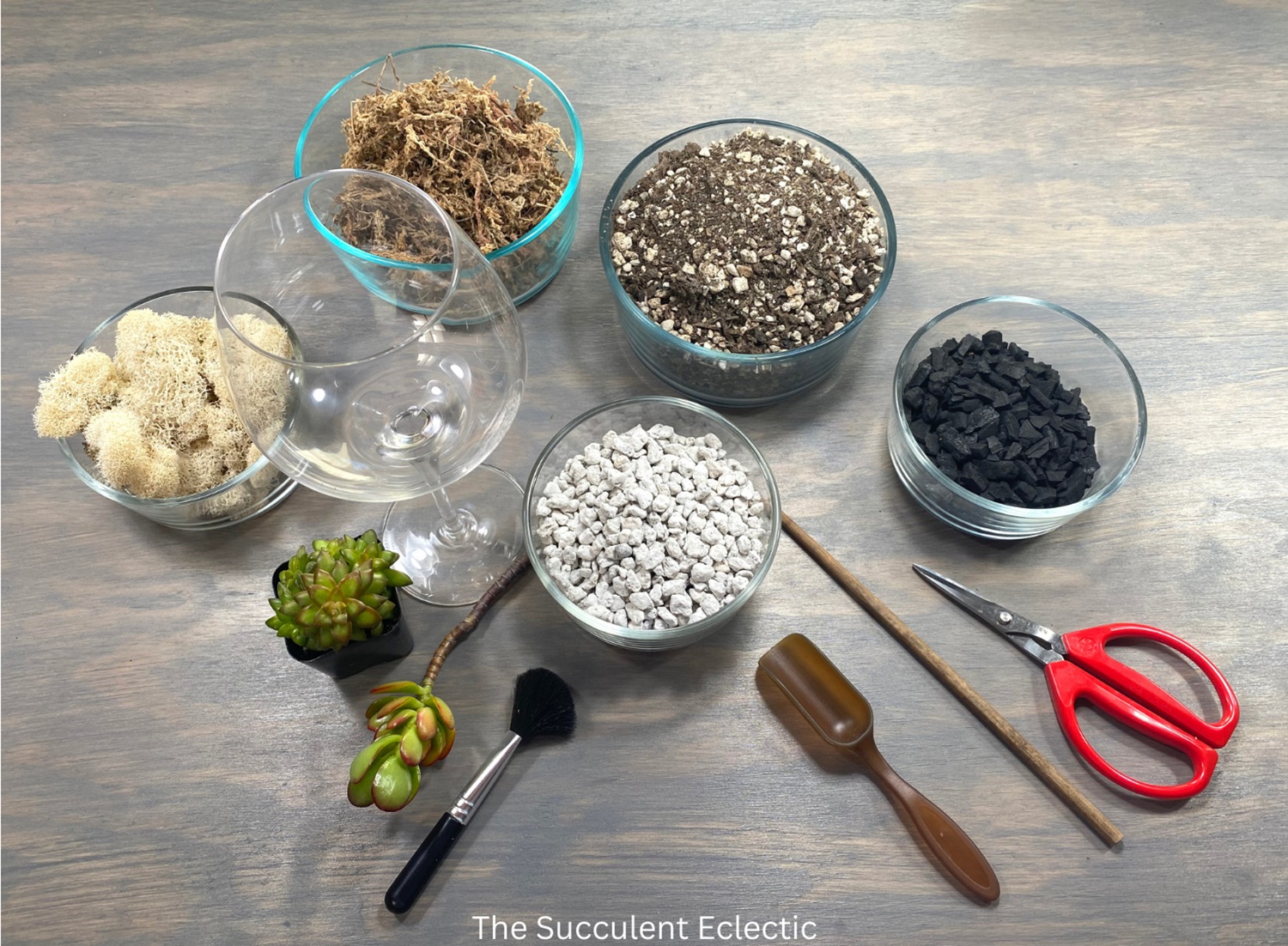 DIY Succulent Wine Glass ~ 2 Versions: Glamorous & Rustic! | The ...